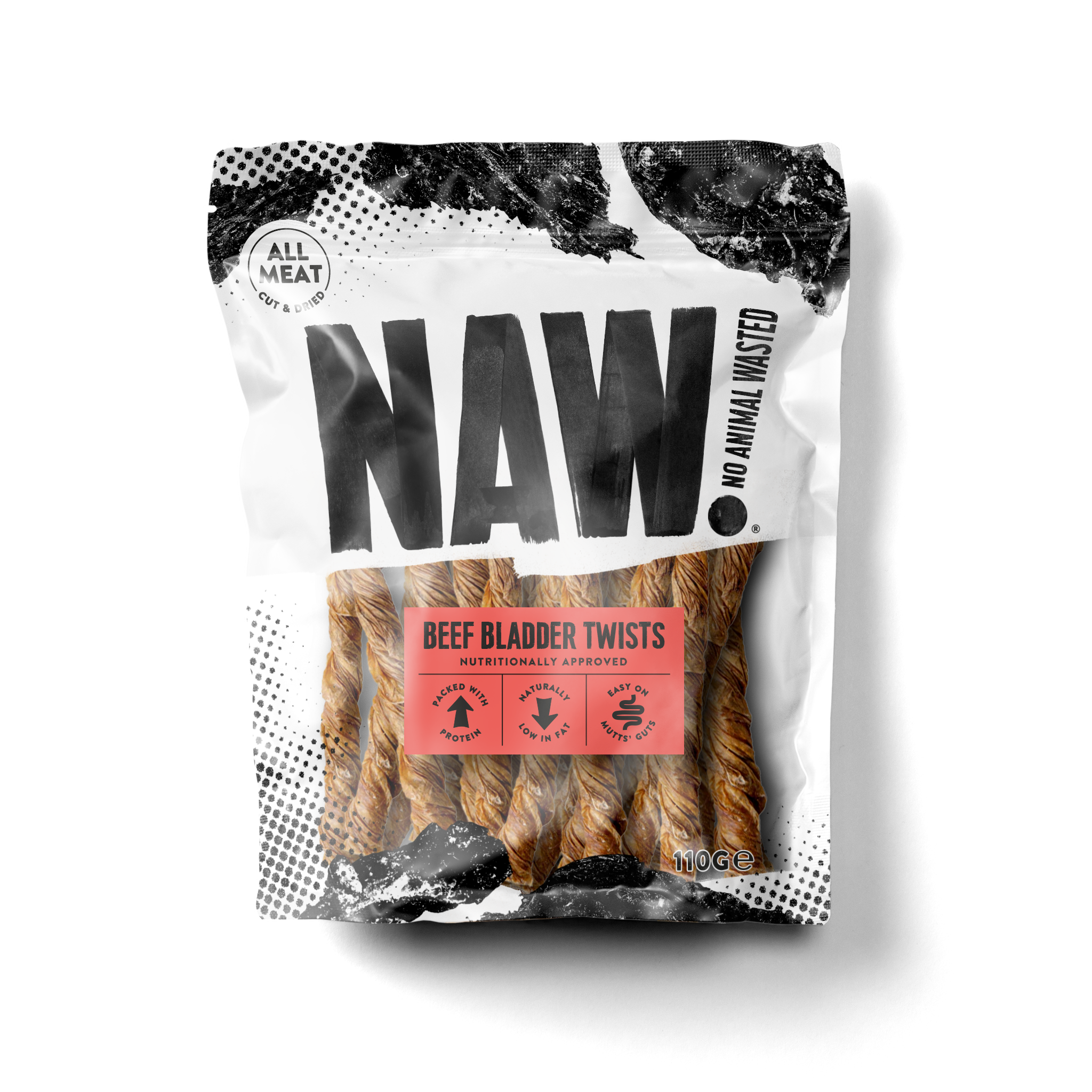Beef Bladder Twists (110g) – NAW